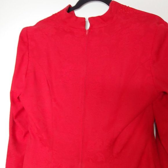 karin stevens | Dresses | Karin Stevens Red Mock 2piece Dress | Poshmark